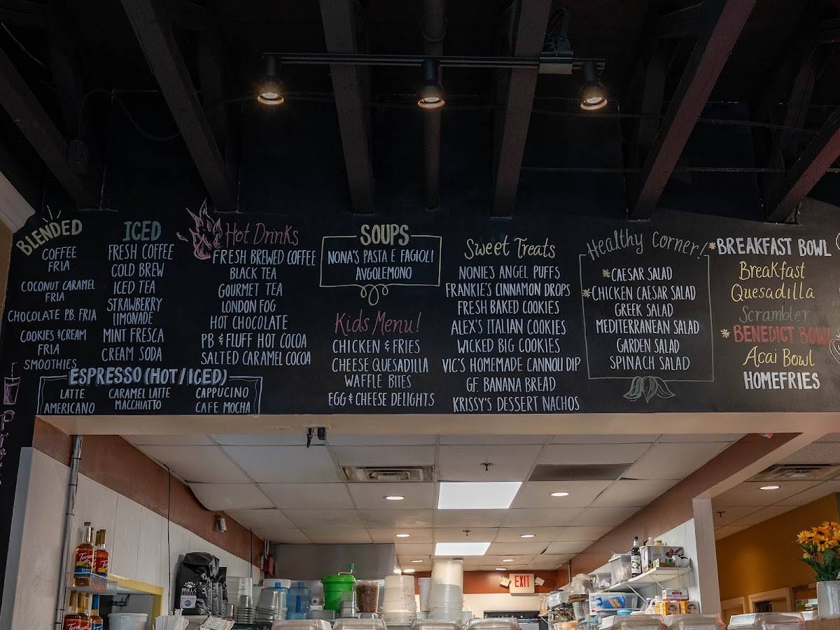 Menu at Pammy's Place cafe, Fitchburg