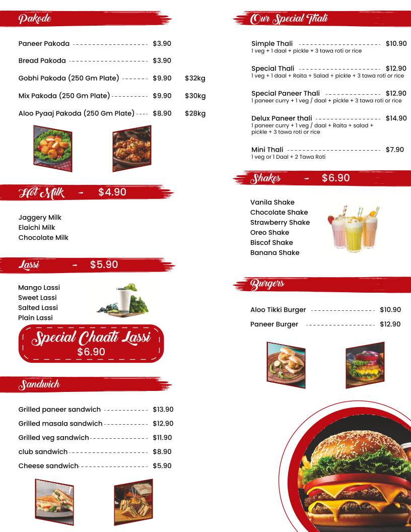 Menu at Chai Parantha - Pure desi chai, paranthe & snacks restaurant ...