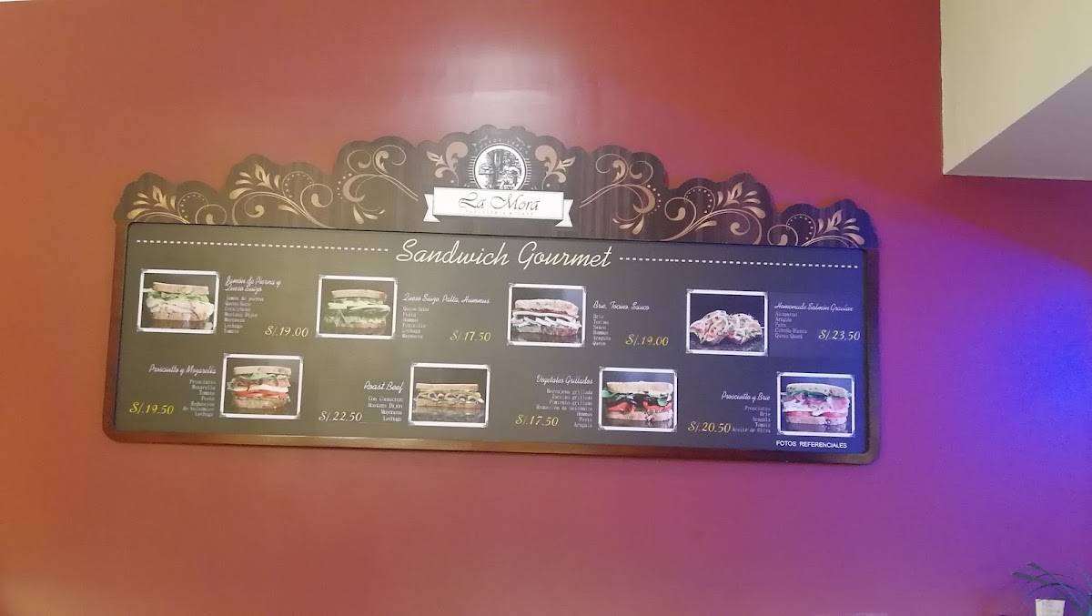 Carta de La Mora Pastelería & Café, San Isidro, Av. Emilio Cavenecia 114