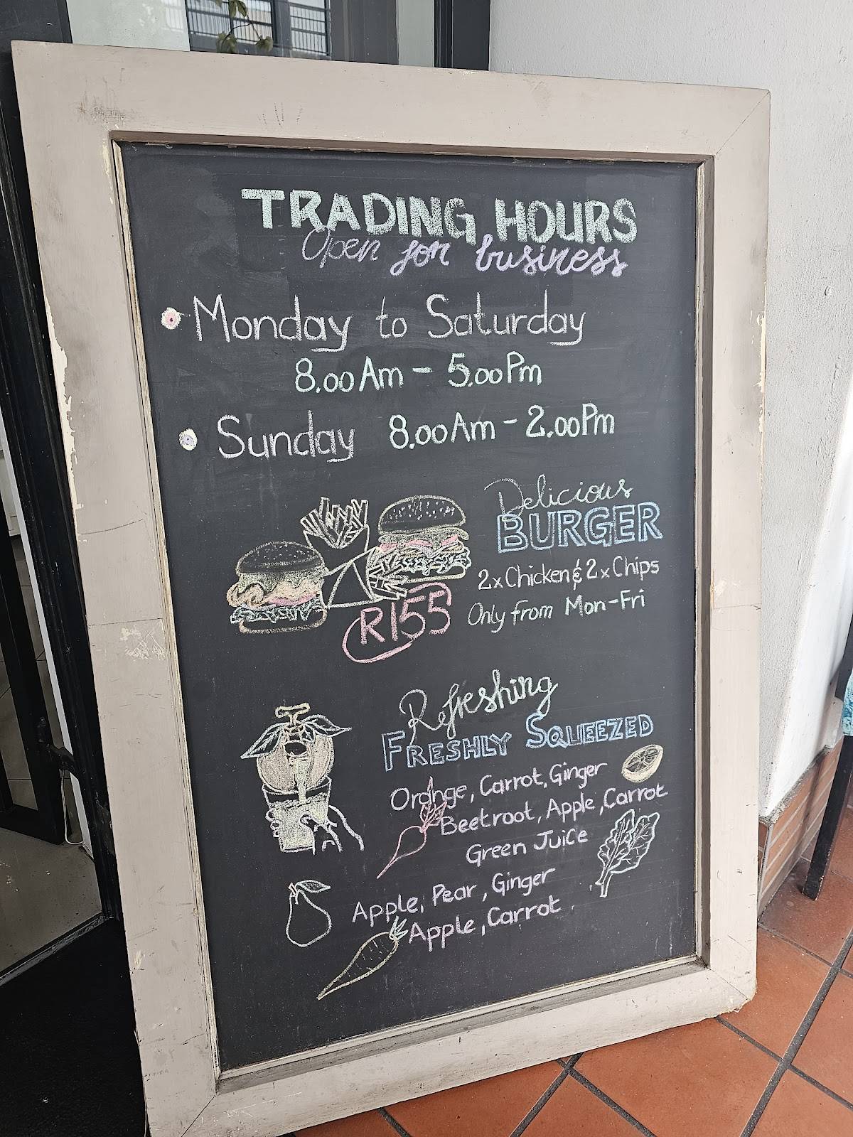Menu at Pearl Spoon restaurant, Cape Town, 44 Belvedere Rd