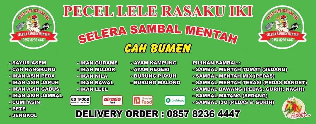 Carta del restaurante Pecel Lele Rasaku iki Selera Sambal Mentah ...