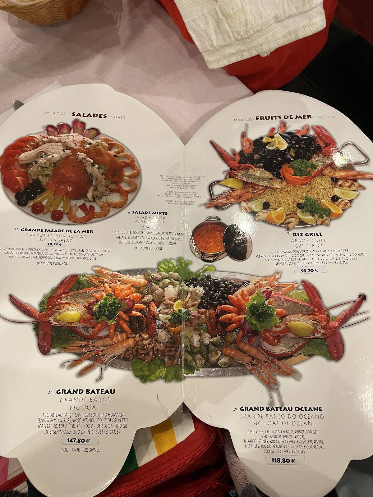 Menu au Pedra Alta restaurant, Paris, 25 Rue Marbeuf