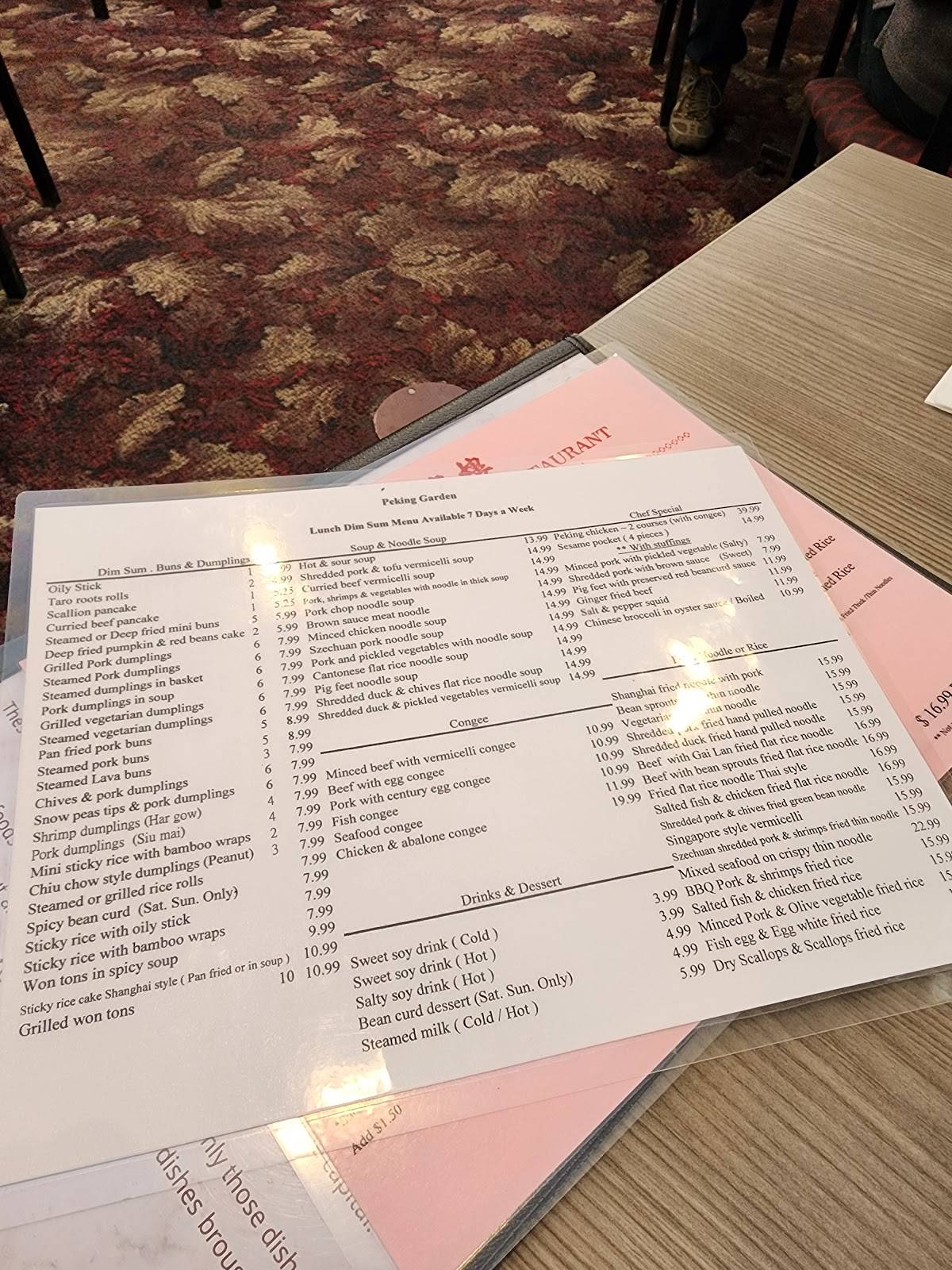 Menu at Peking Garden Calgary restaurant, Calgary, Varsity Dr NW #416
