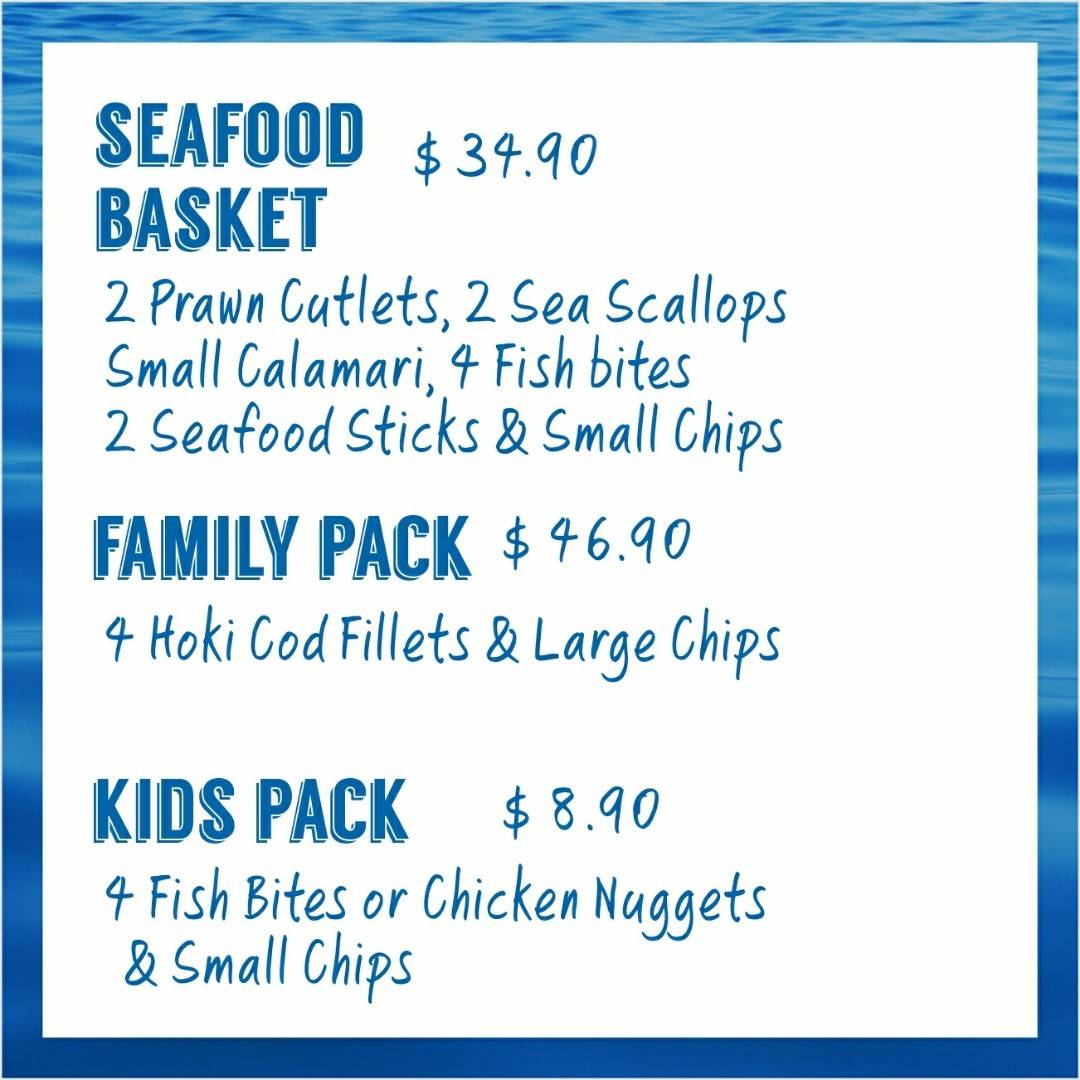 Menu at Penny Seafood restaurant, Maroochydore
