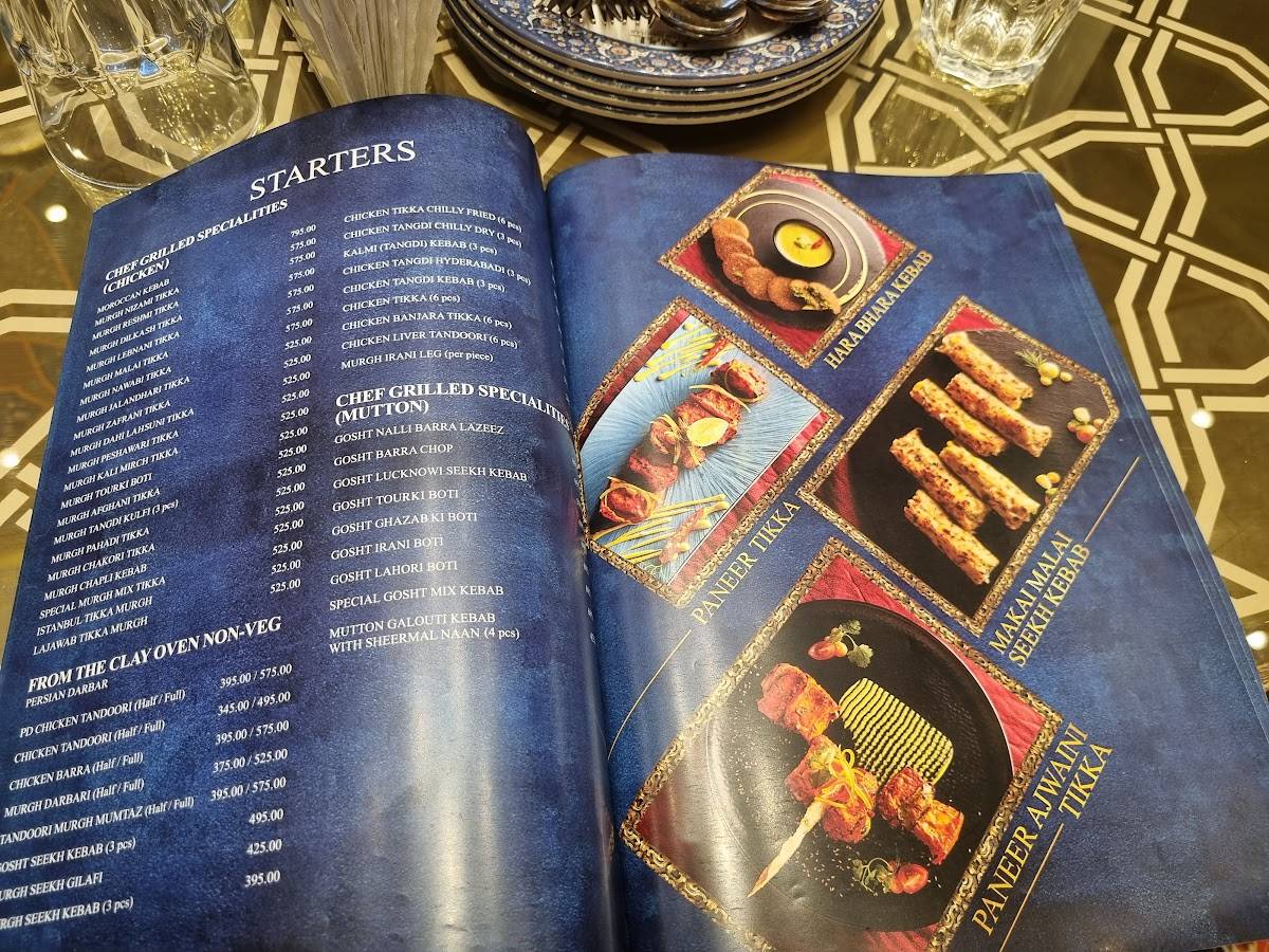 Menu at Persian Darbar Pune, Pune
