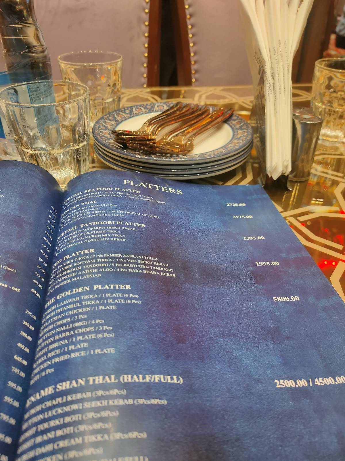 Menu at Persian Darbar Pune, Pune