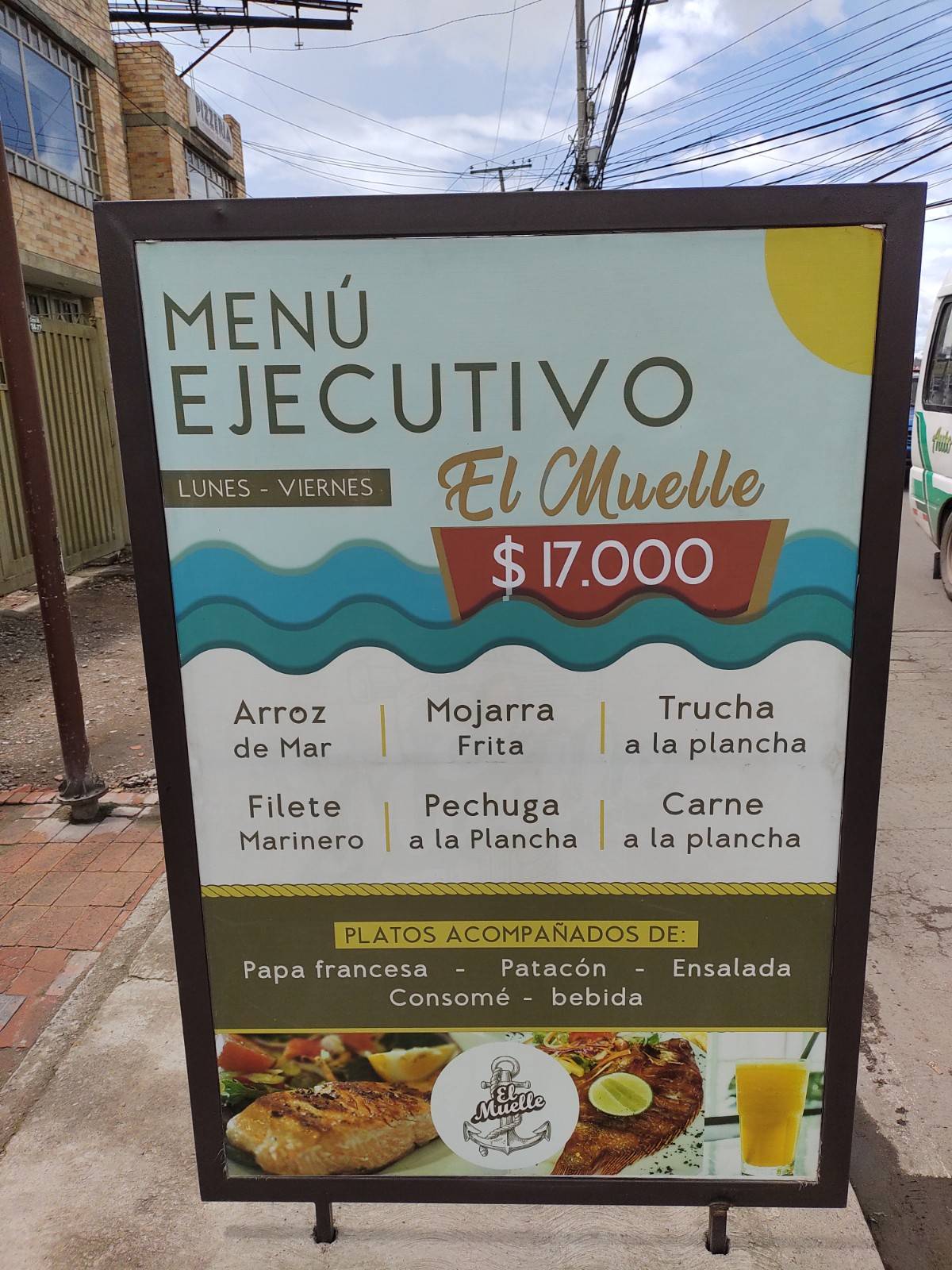 Carta de Restaurante El Muelle Chía, Chía