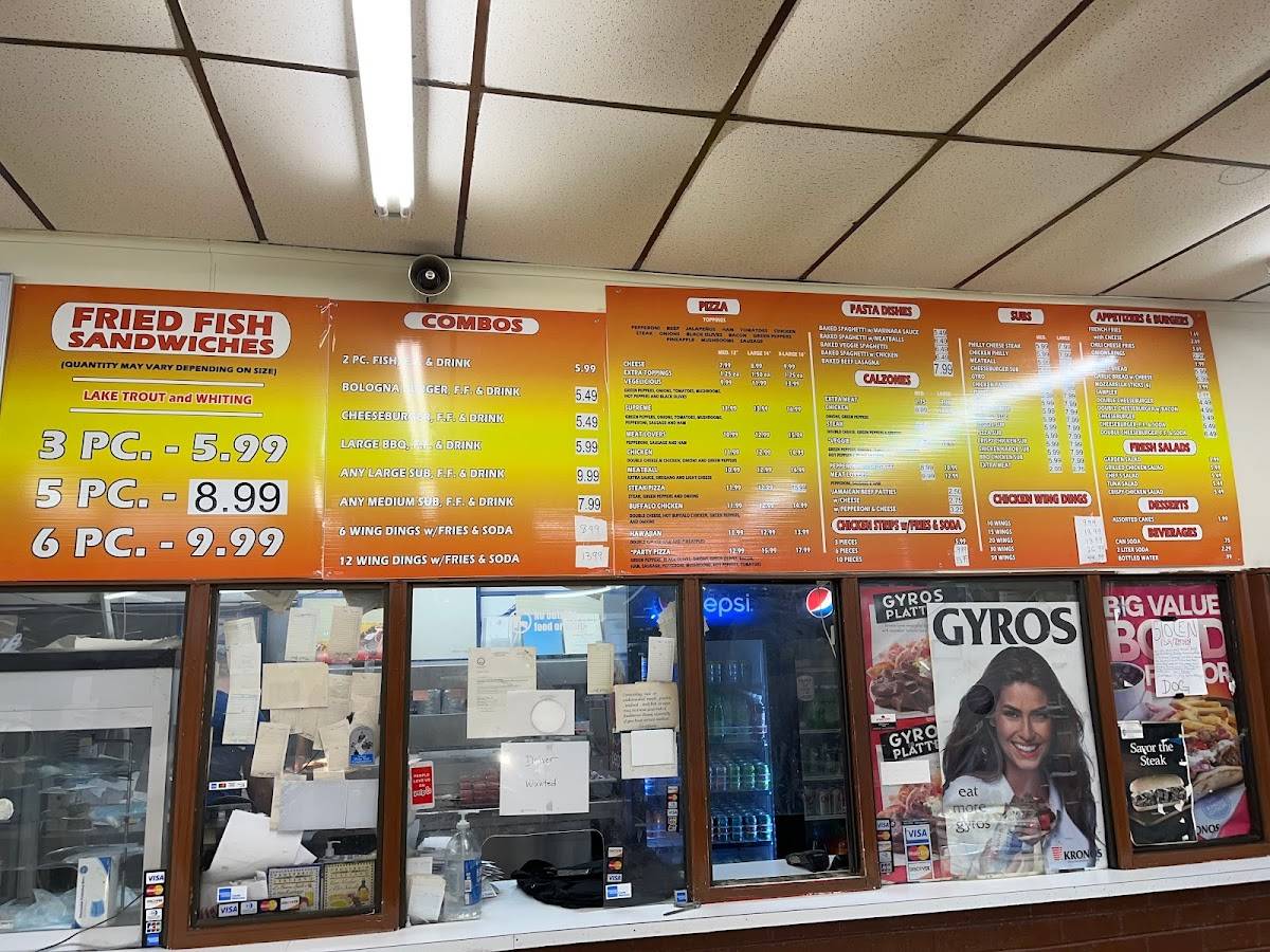 Menu at Phat Phillies pizzeria, Petersburg
