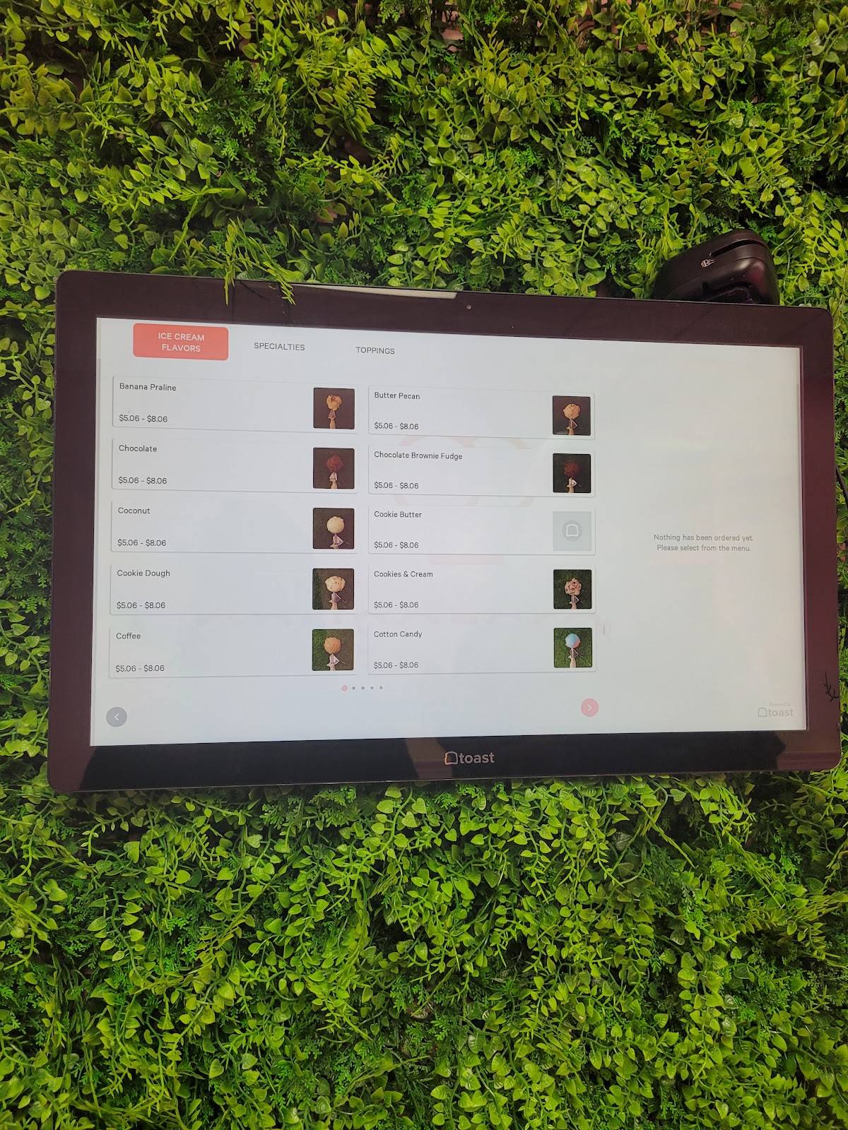 Menu at Phuse Cream, Plantation