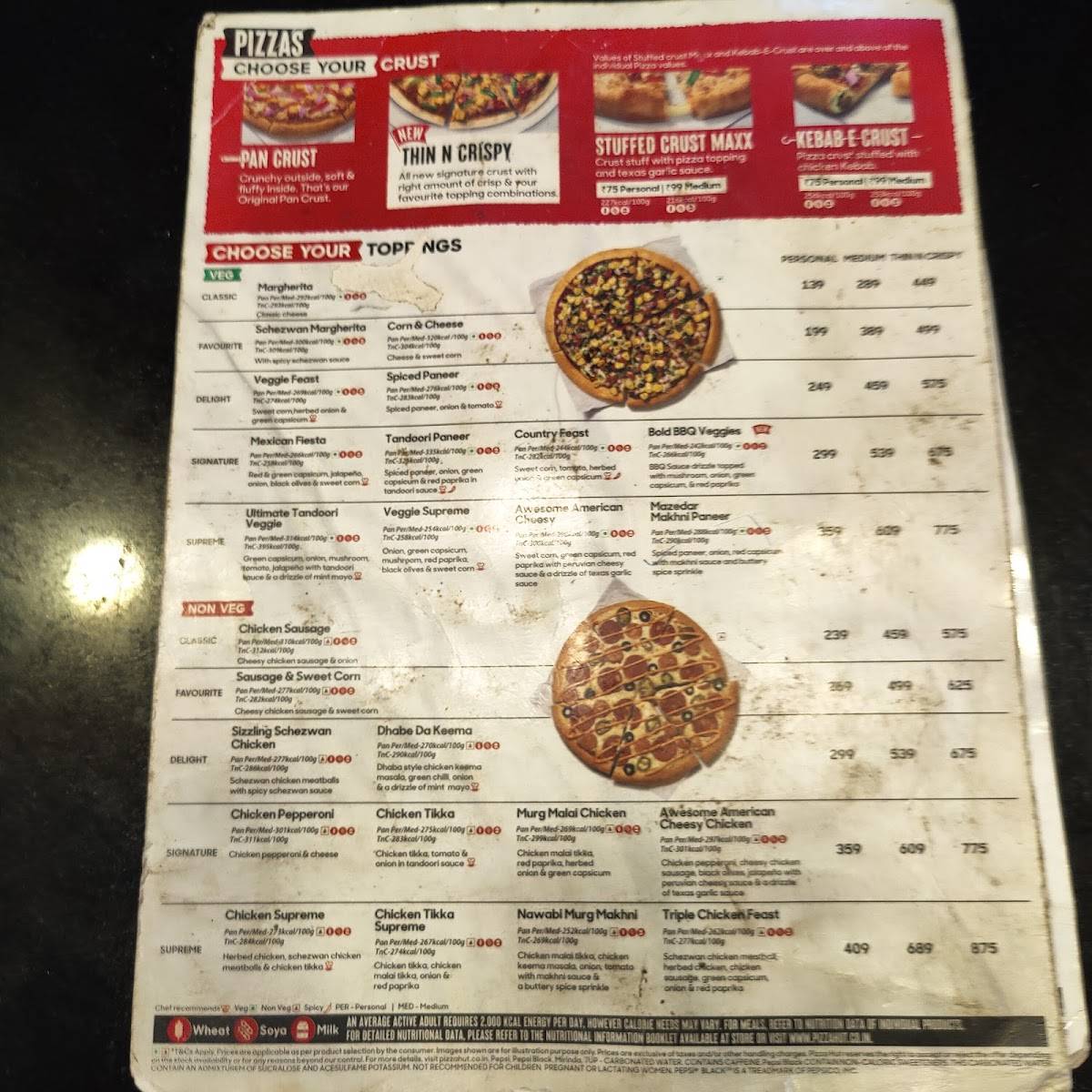Menu at Pizza Hut Guru Nanak Colony, Vijaywada, Vijayawada, No 24