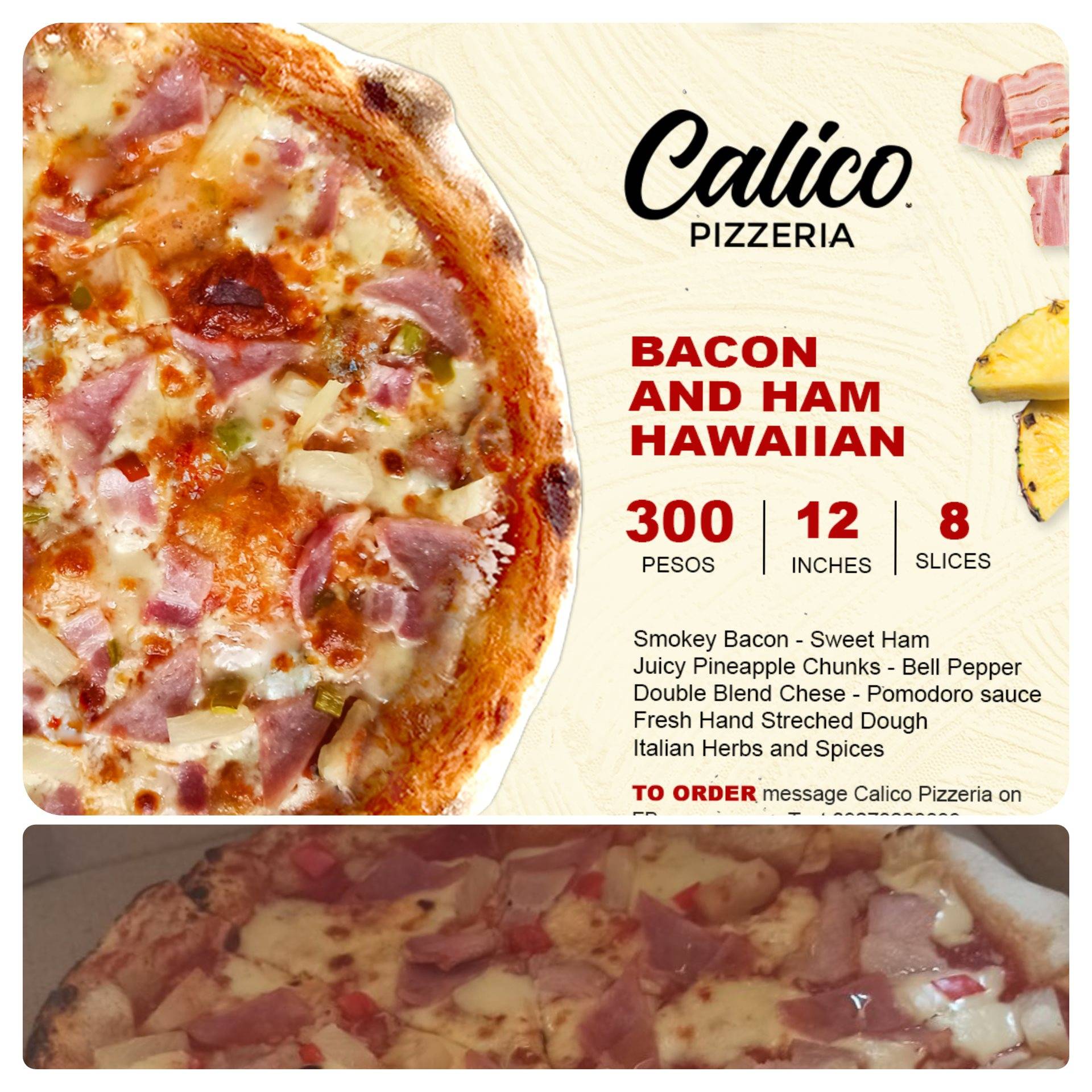 Carta de Calico Pizzeria, Dasmariñas