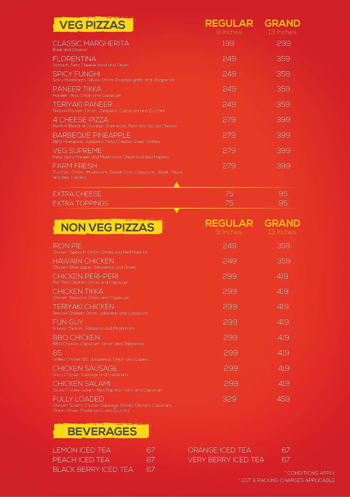 Menu at PizzaBoy - Wood Fired Bistro Porur, Chennai