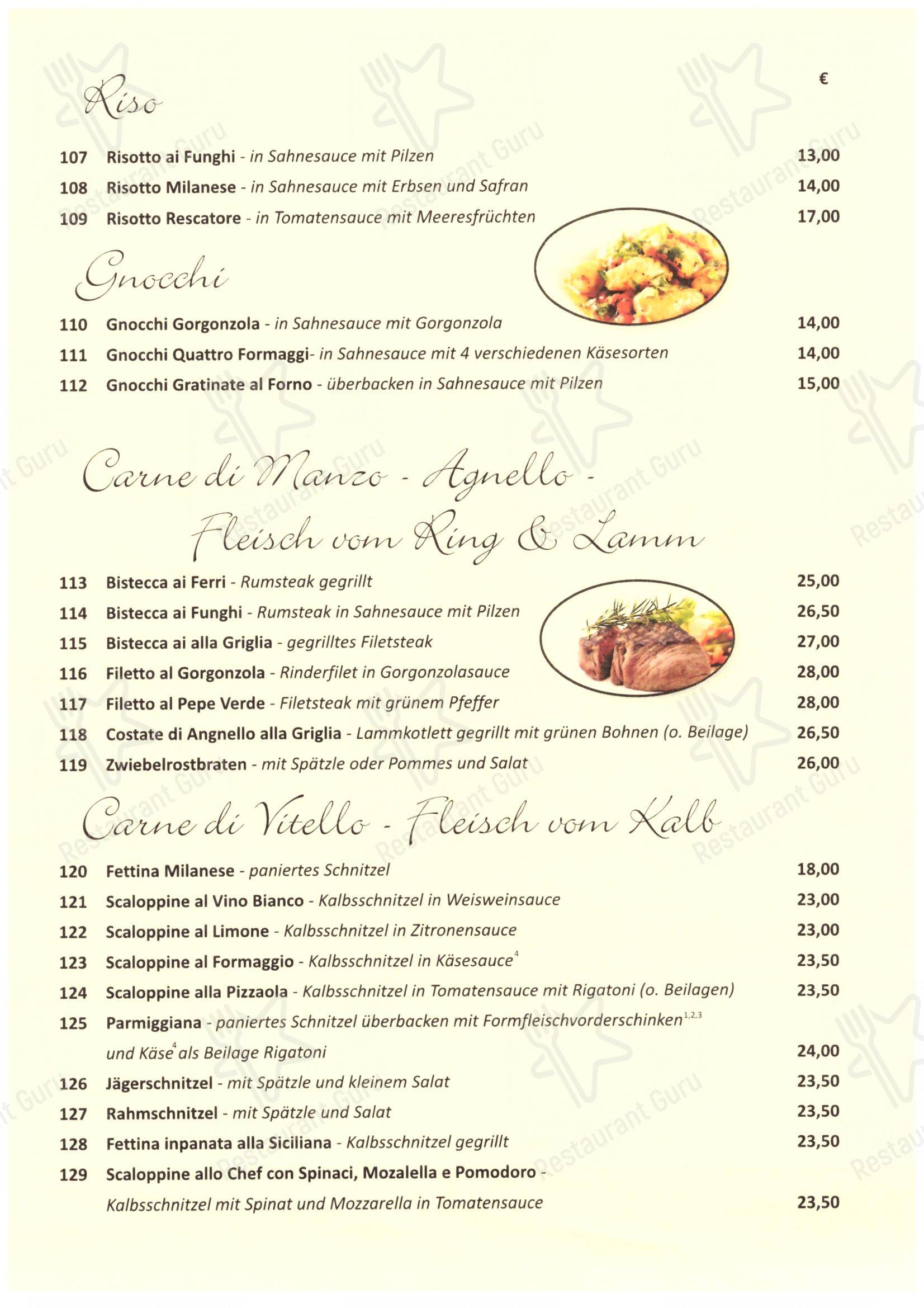 Speisekarte von Pizzeria Sportheim FSV Deufringen, Aidlingen