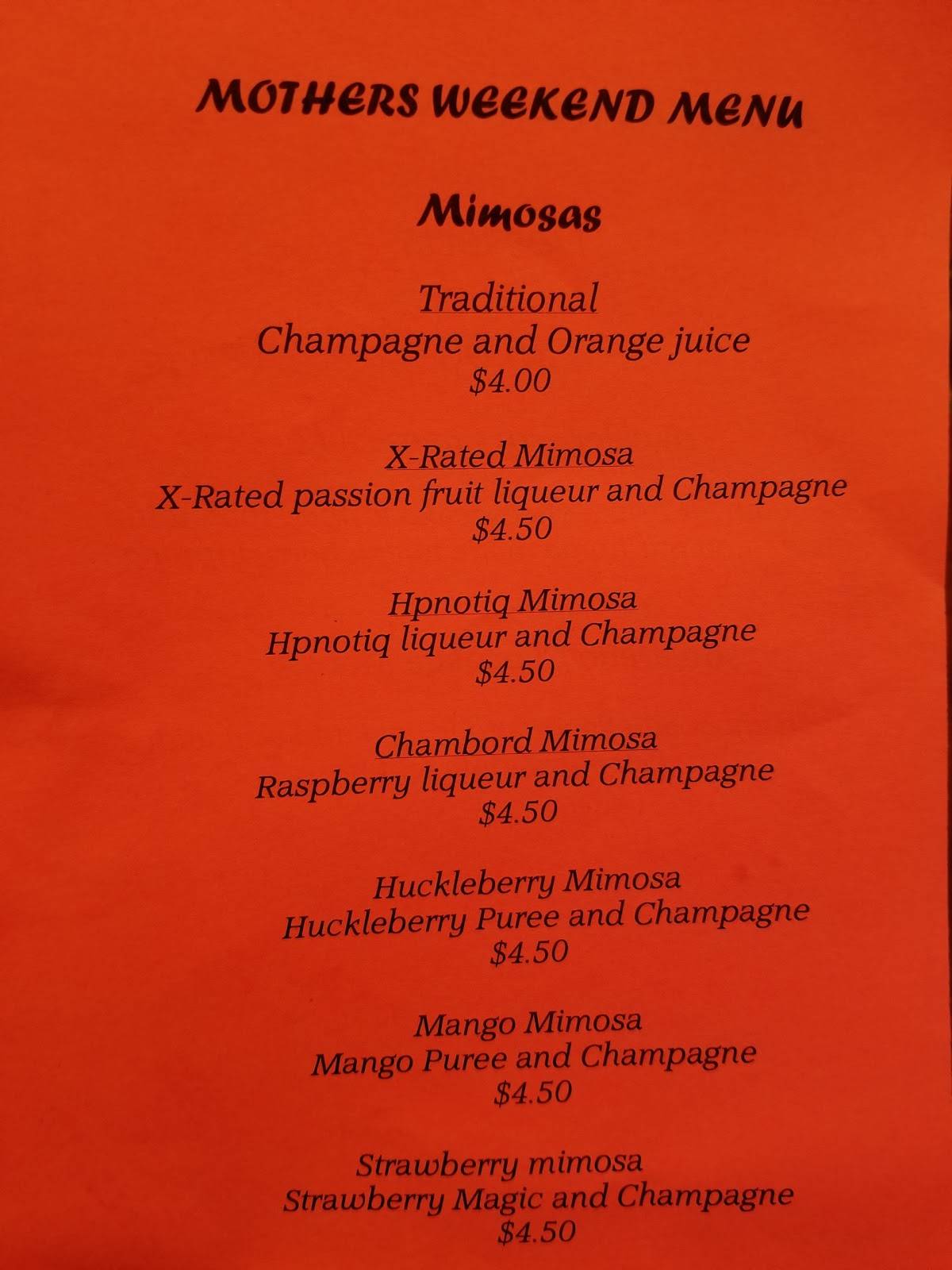 Menu at Tomato Street North Division pizzeria, Spokane, N Division St