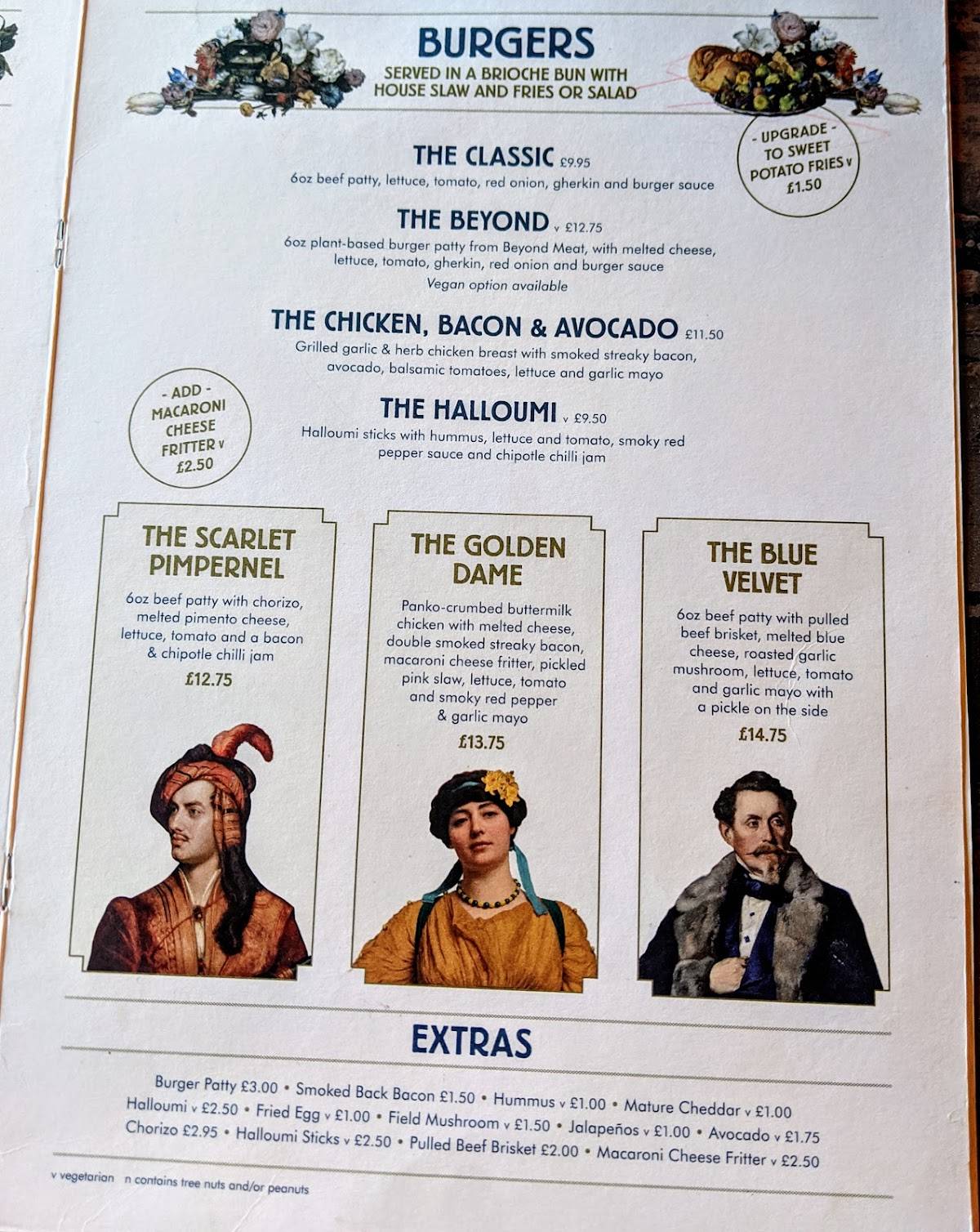Menu at Cosy Club, Plymouth