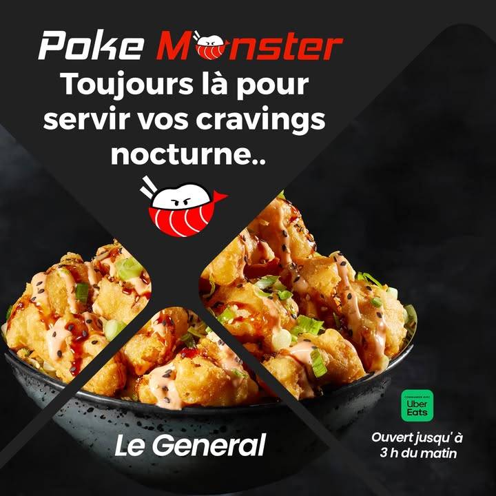 Menu au Poke Monster (Complexe Desjardins) restaurant, Montréal