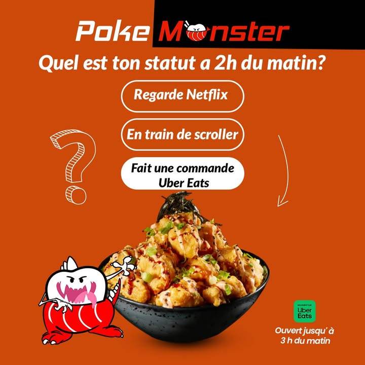 Menu au Poke Monster (Complexe Desjardins) restaurant, Montréal