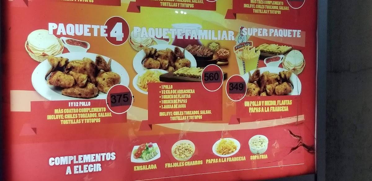 Carta del restaurante Pollo Feliz, Apodaca, Sta. Rosa - Mezquital 5316