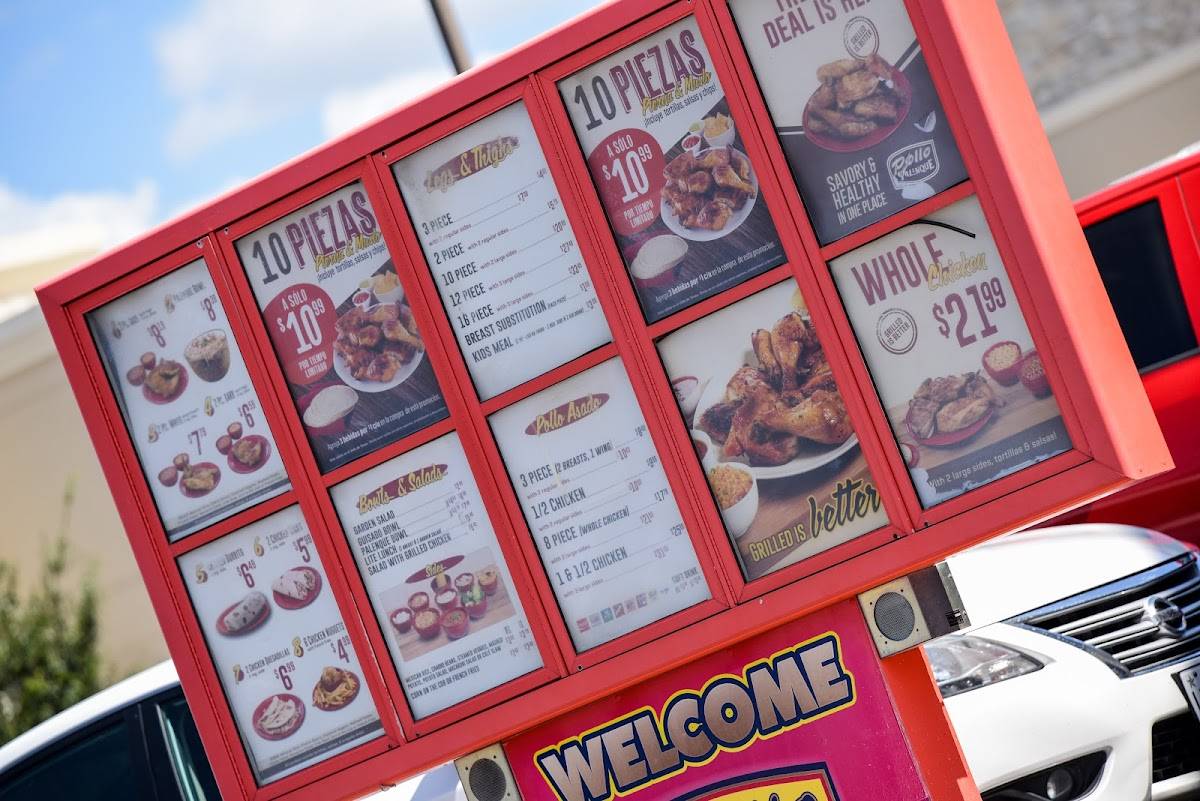 Menu at Pollo Palenque Mission TX restaurant, McAllen, W Expy 83 suite 165