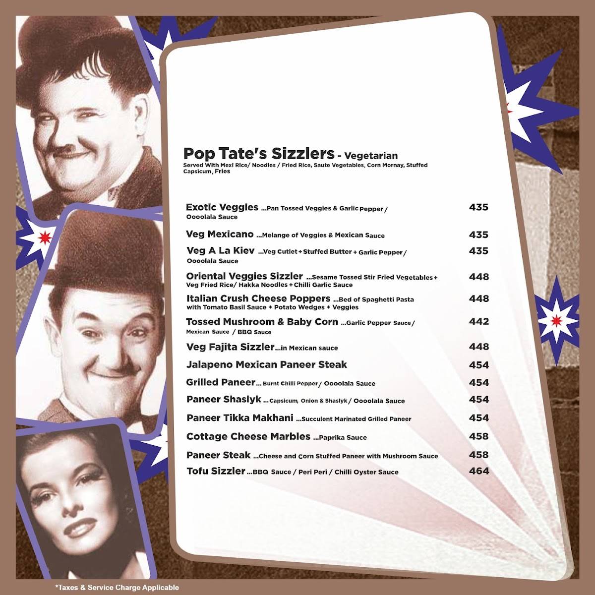 Menu at Pop Tate's Belapur, Navi Mumbai