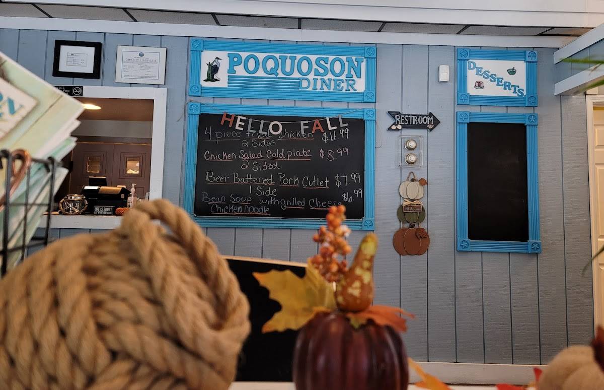 Menu at Poquoson Diner restaurant, Poquoson
