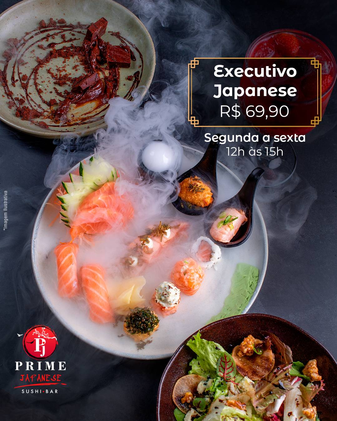 Menu at Prime Japanese restaurant, Campinas