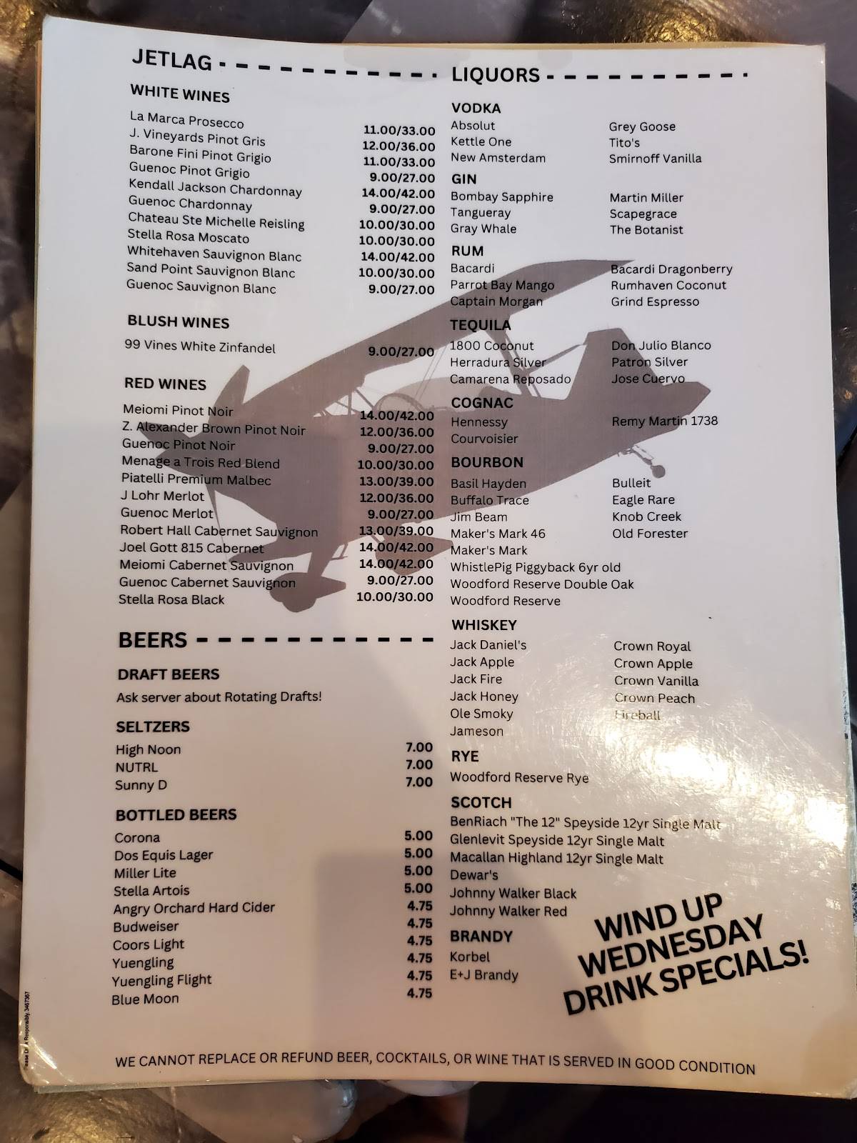 Menu at Props Steak and Seafood Restaurant, Warner Robins