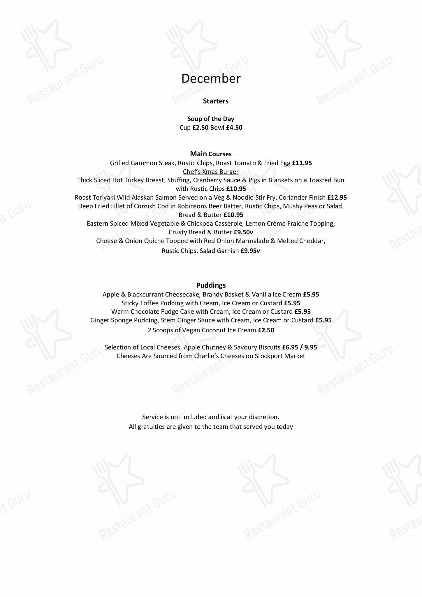 Menu at Arden Arms pub & bar, Stockport, 23 Millgate