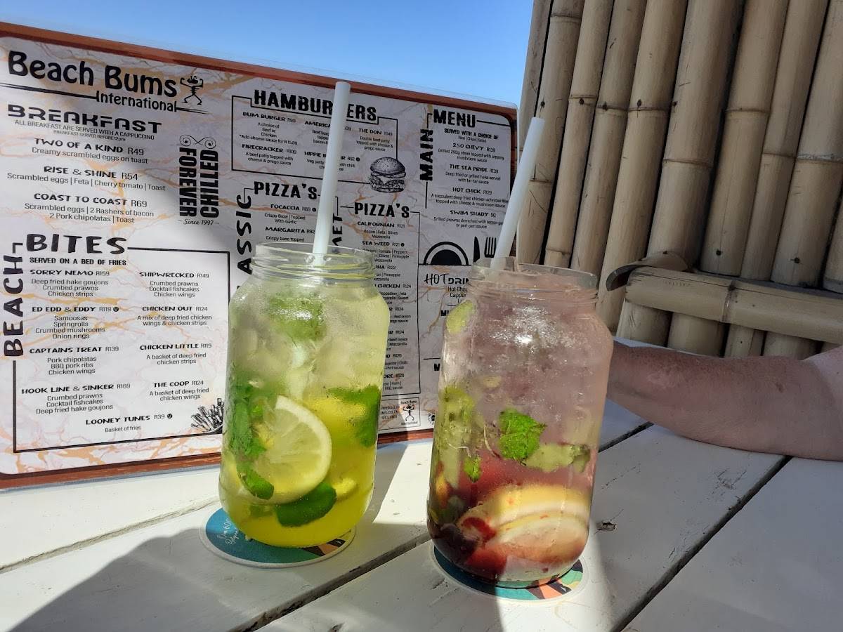 Menu at Beach Bums restaurant, Westbrook