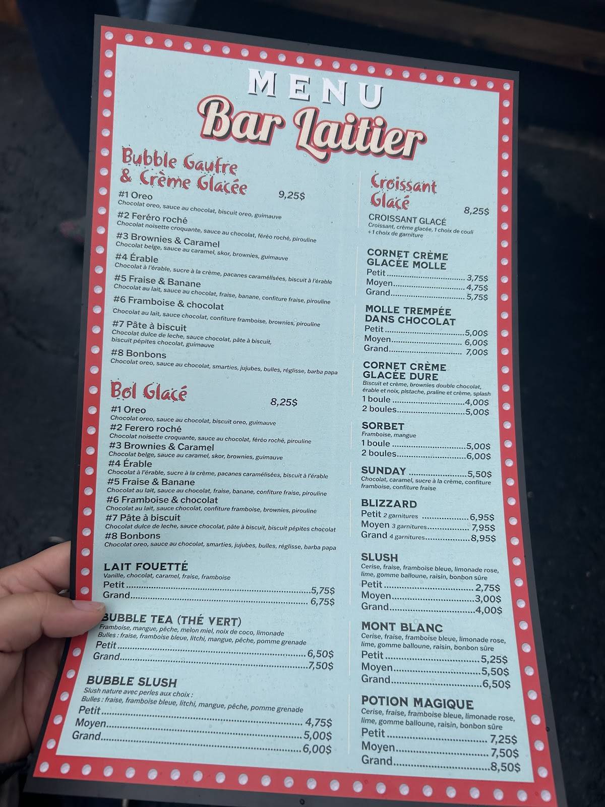 Menu au Chez Hugo Burger Shop pub et bar, Saint-Jérôme
