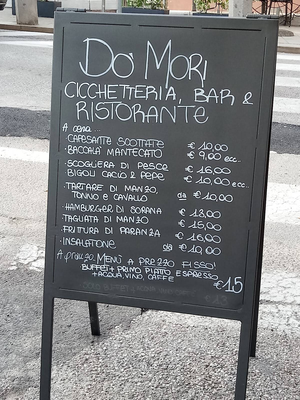 Menu da Dó Mori Dolo pub & bar, Dolo