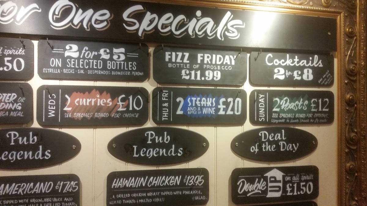 Menu at Dog & Duck pub & bar, Shardlow and Great Wilne
