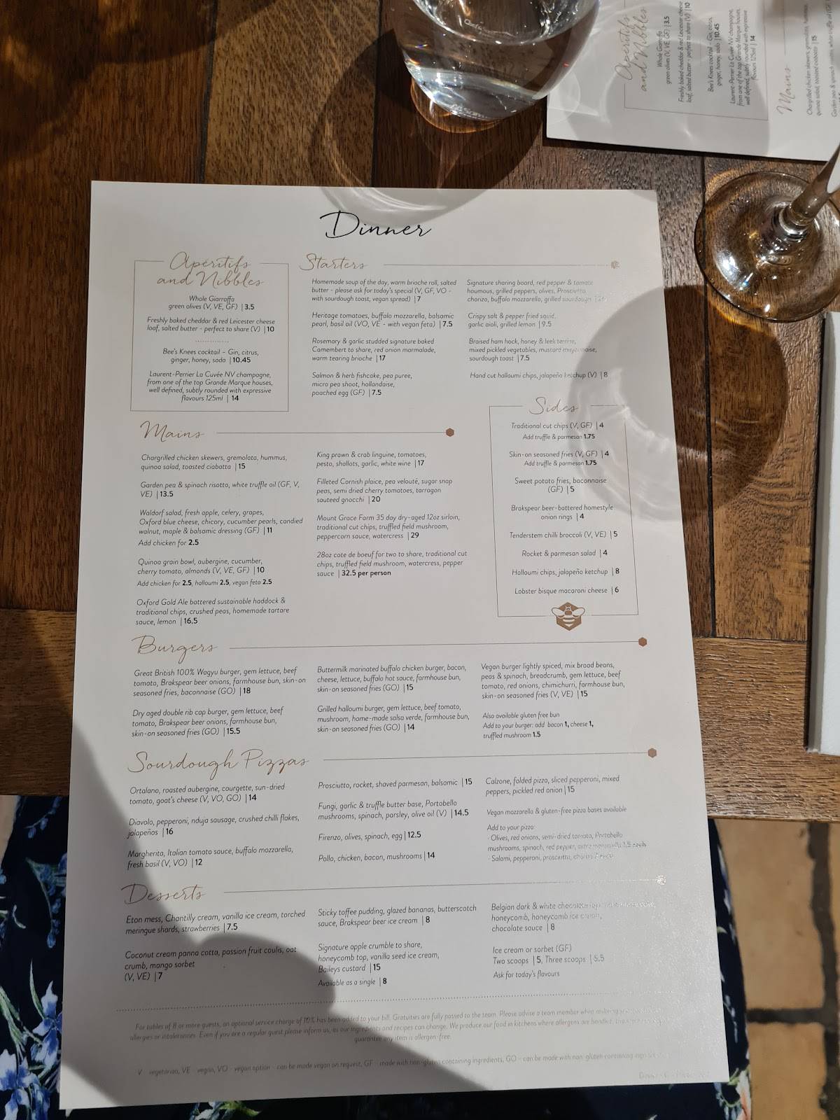Menu at Egypt Mill Hotel & Restaurant, Stroud