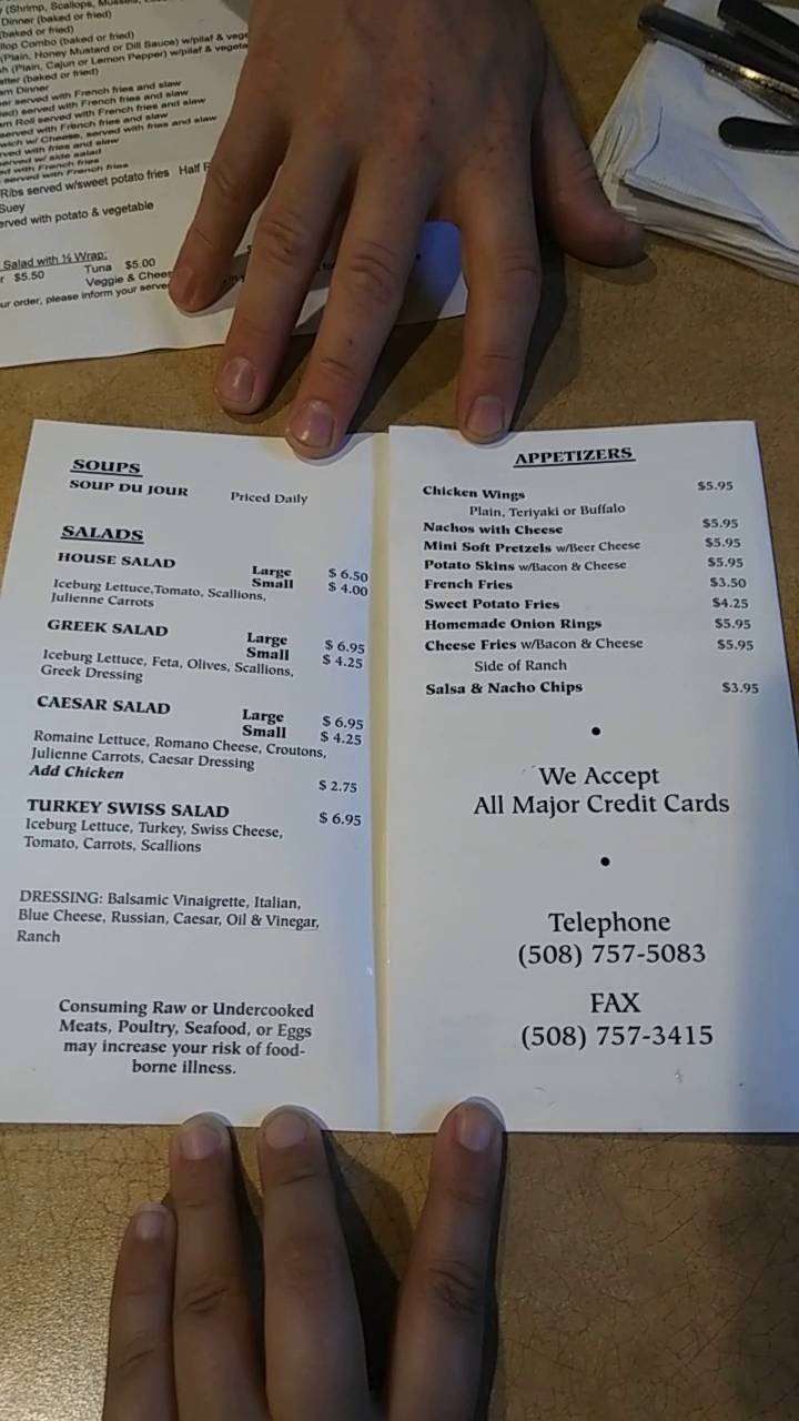 Menu at Herbie's pub & bar, Worcester