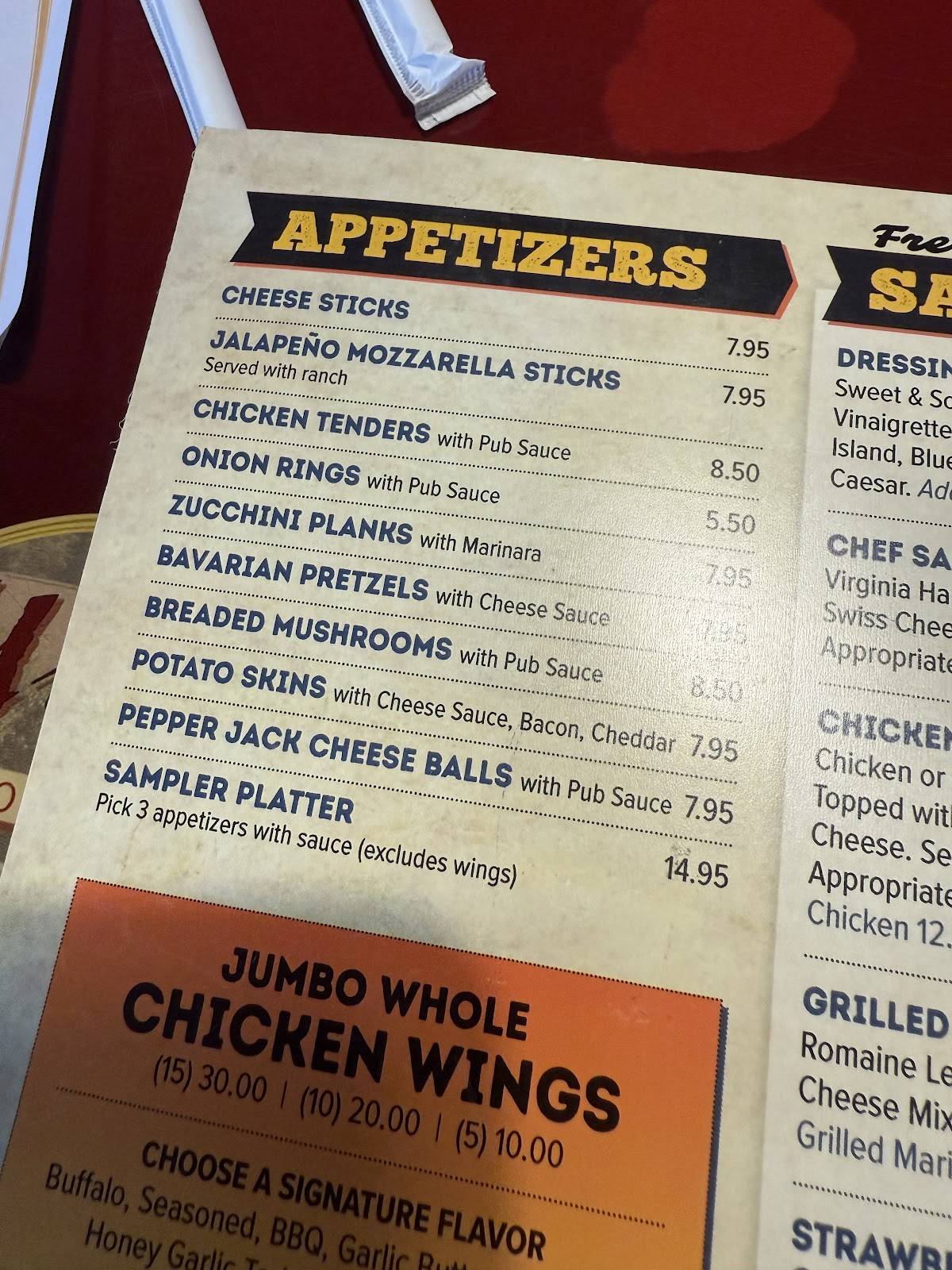 Menu at Jodi B's Restaurant, Pittsburgh, Ardmore Blvd
