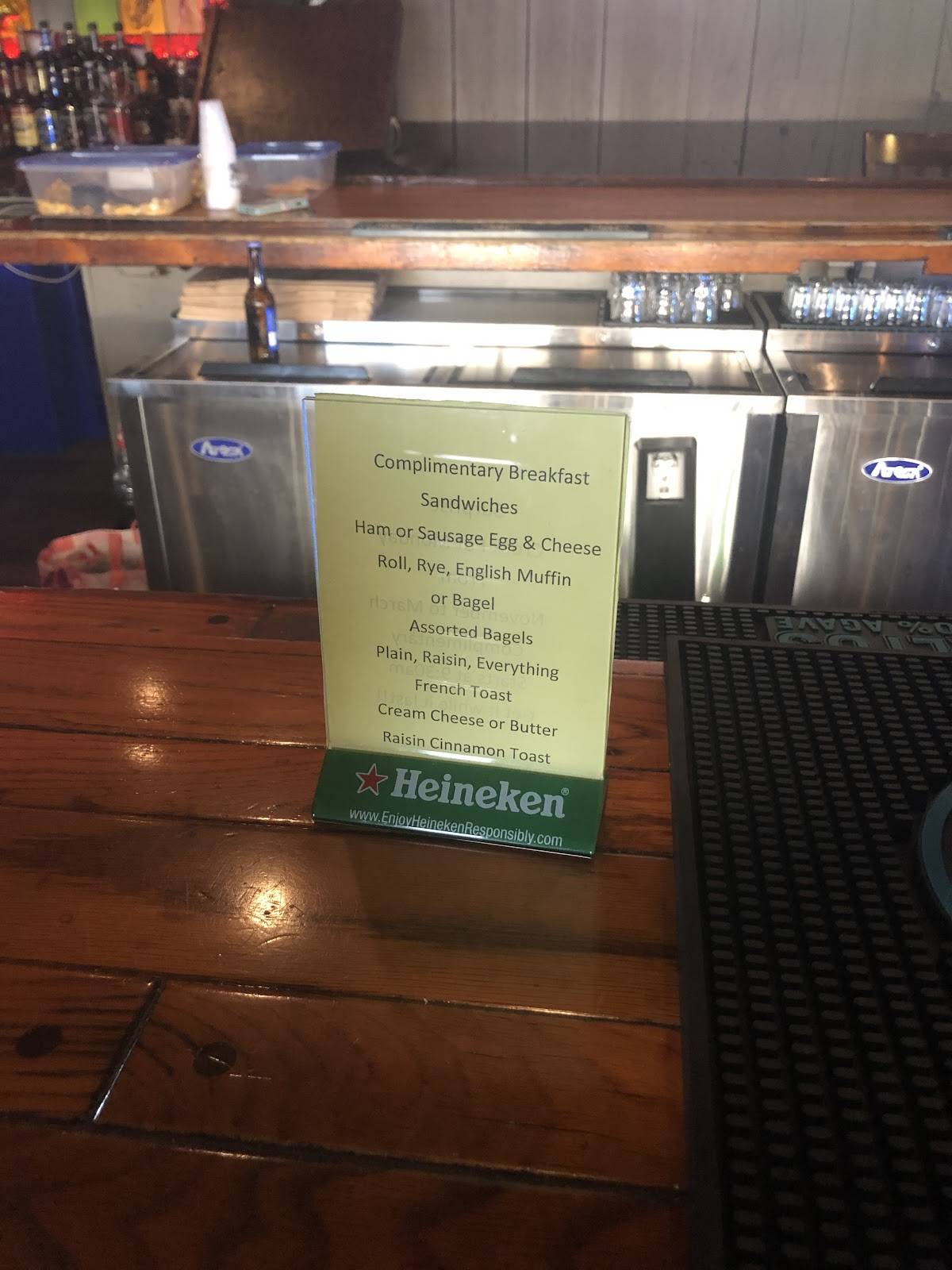 Menu at Riggers pub & bar, Seaside Heights