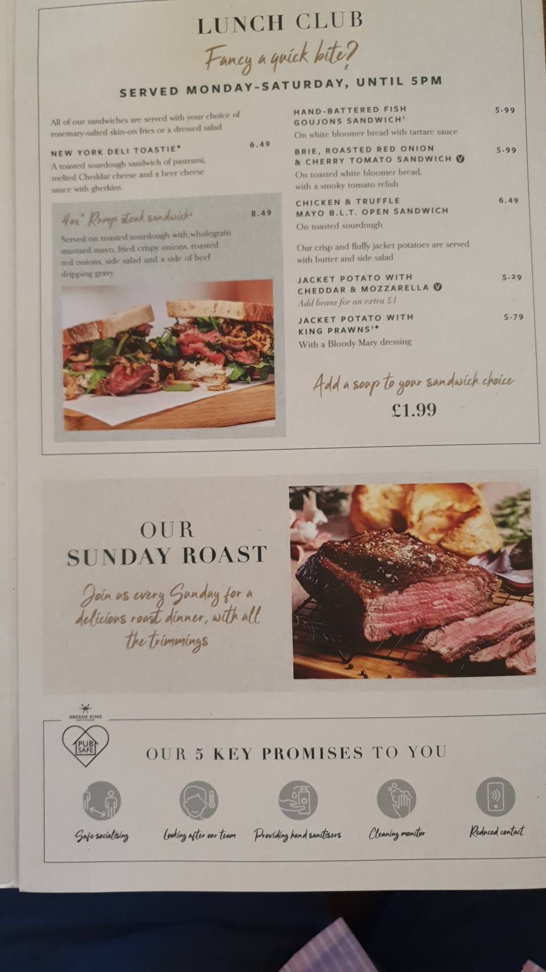 Menu at The Saracens Head pub & bar, Towcester