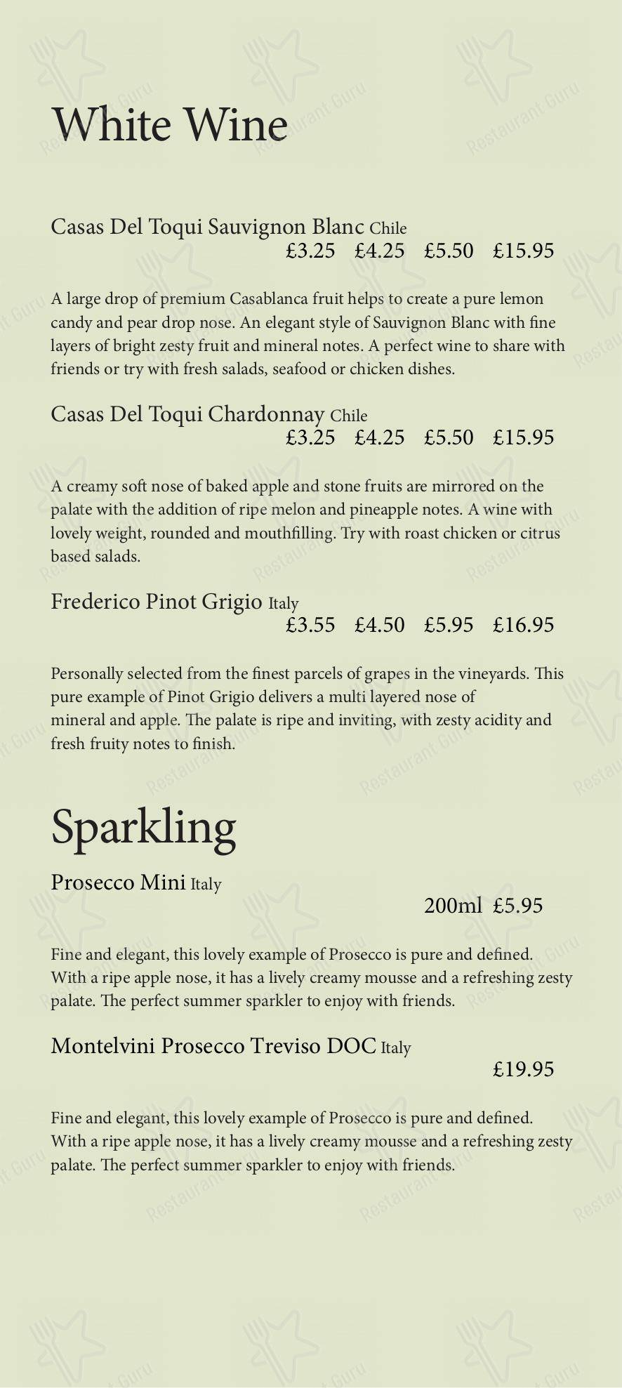 Menu at The Ship, Coniston pub & bar, Coniston