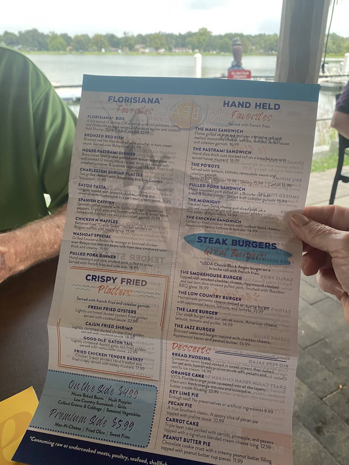 Menu at Ski Beach Bar and Grill, Leesburg