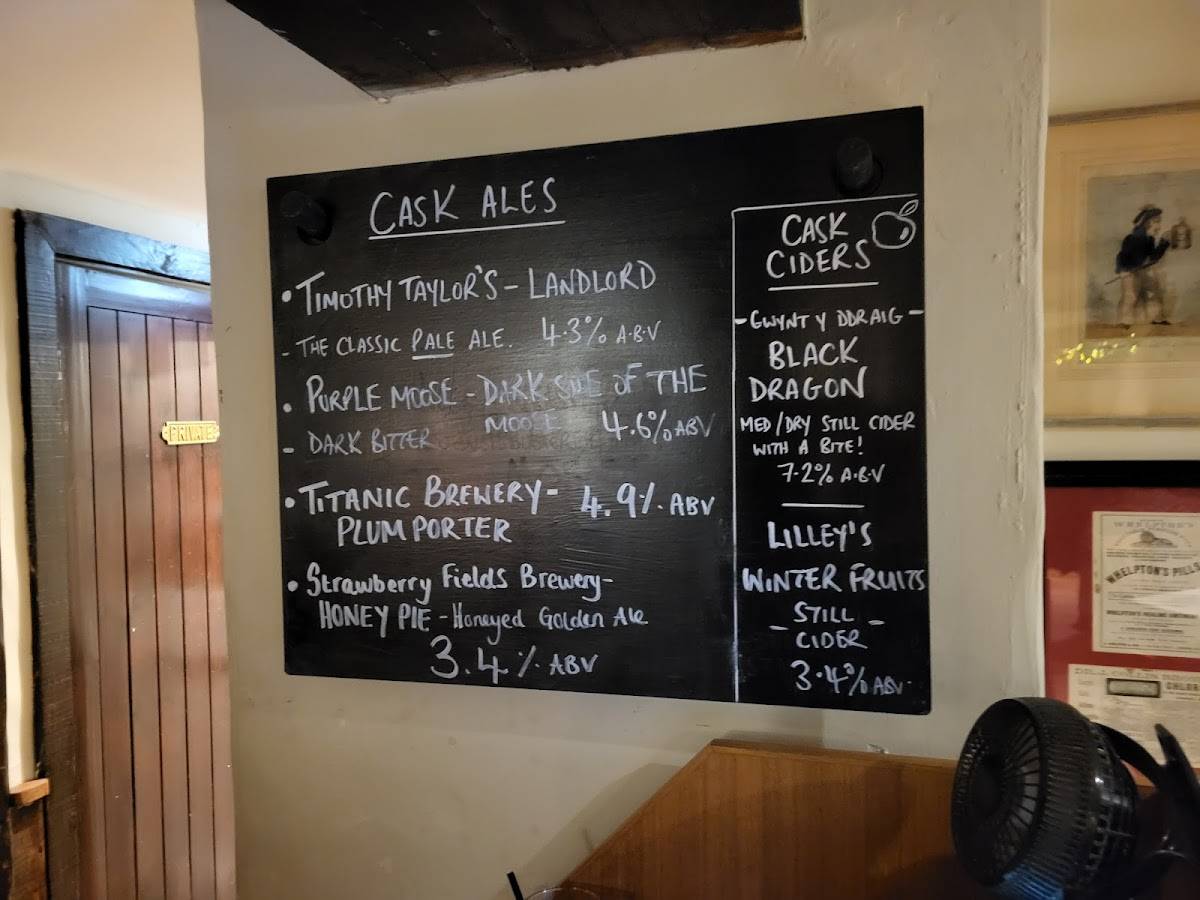 Menu at The Cottage Loaf pub & bar, Llandudno