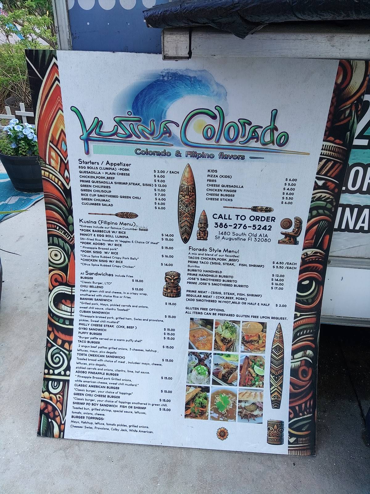 Menu at The Village Garden Food Truck Park pub & bar, St. Augustine