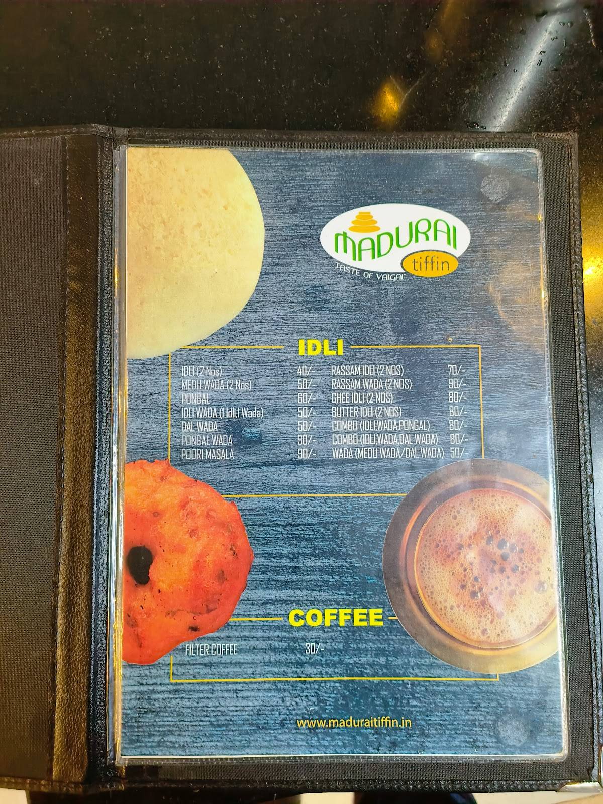 Menu at Madurai South Indian Food Restaurant, Pune