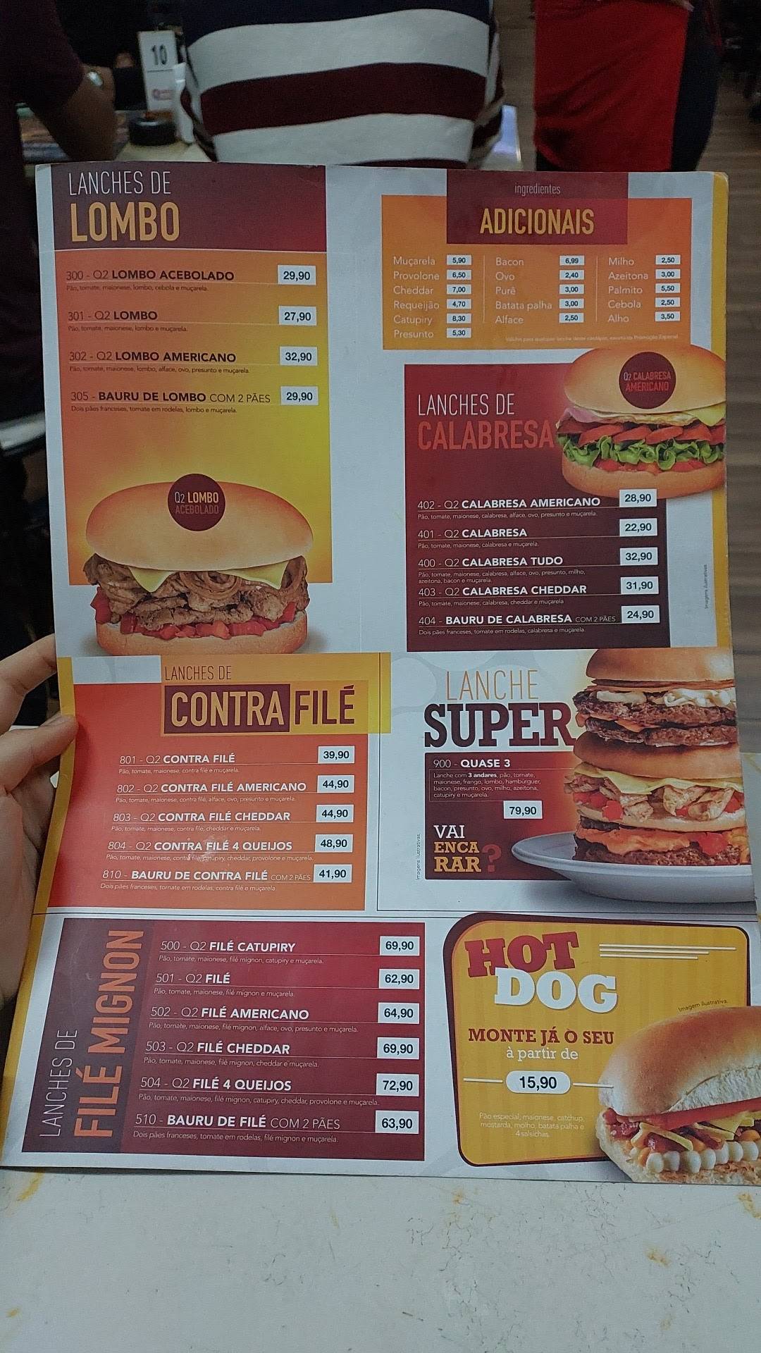 Menu em Quase 2 Lanches pub & Bar, São Carlos, Av. São Carlos