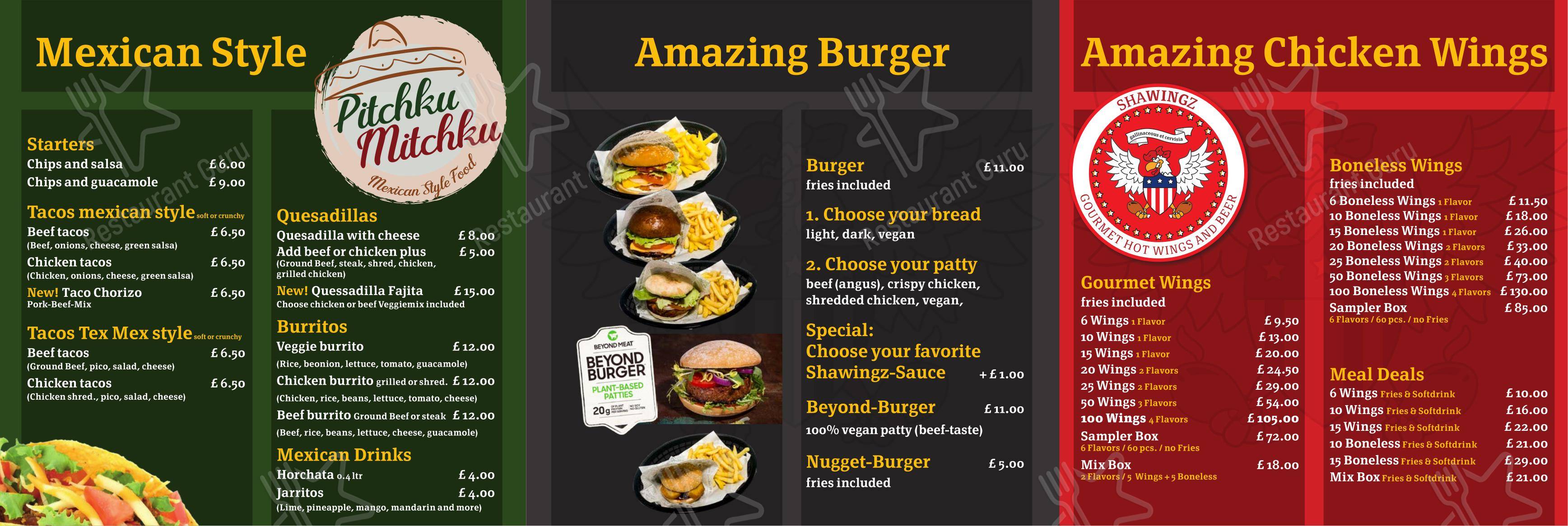 Menu at RAF Lakenheath - Liberty Wings restaurant, Brandon, RAF Lakenheath
