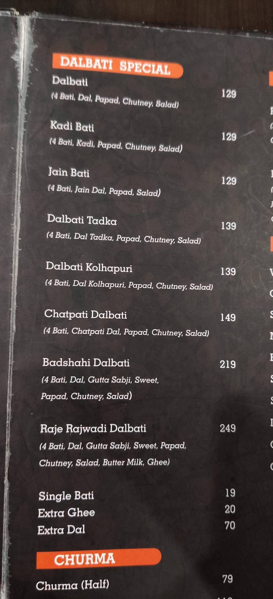 Menu at RAJE RAJWADI Pure Veg Restaurant, Pune