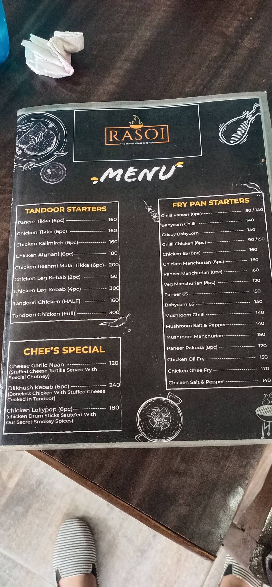 Menu at RASOI - powered by MADHULIKA, Saraidhella