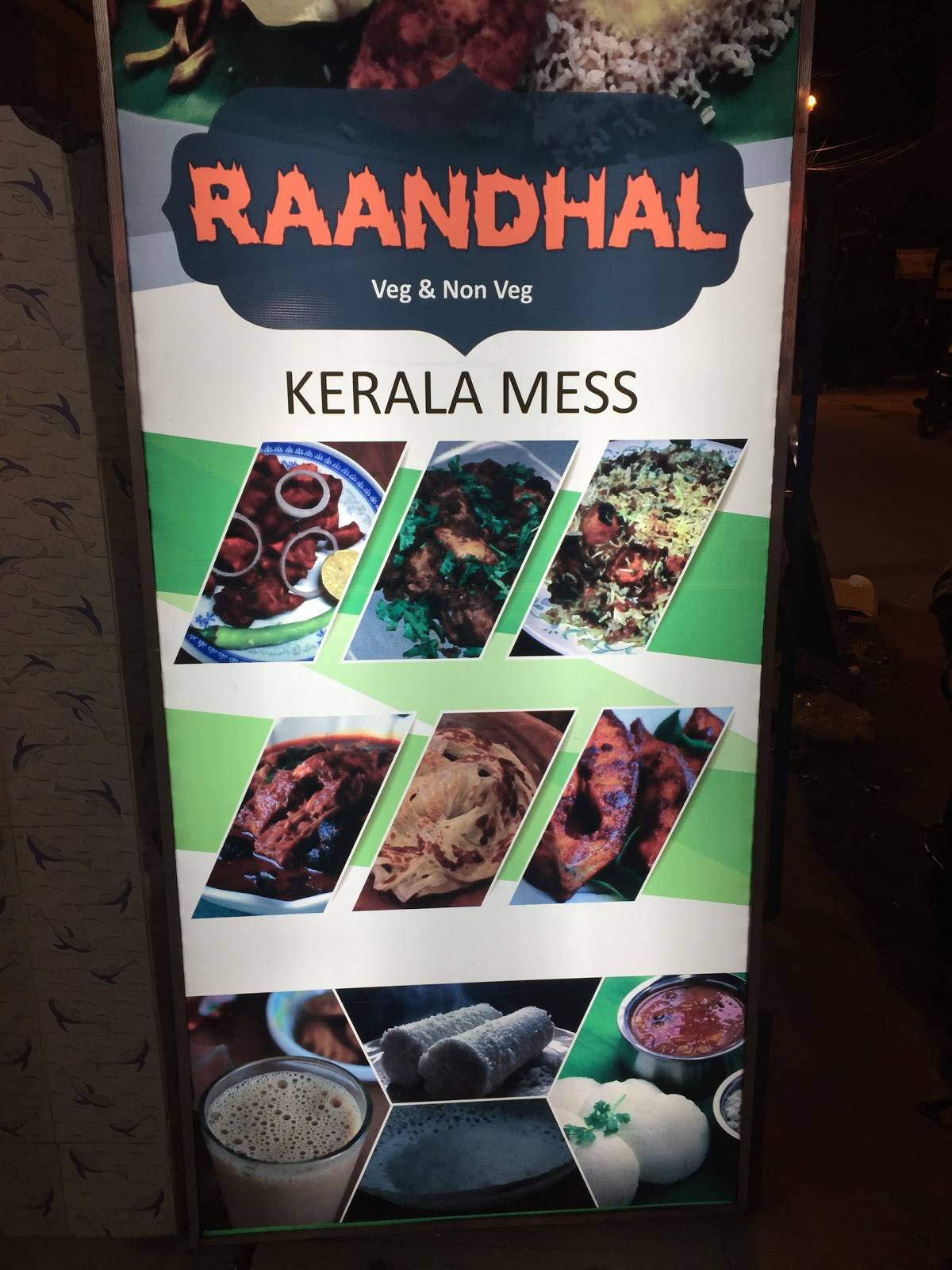 Menu at Raandhal Kerala Mess, Bengaluru