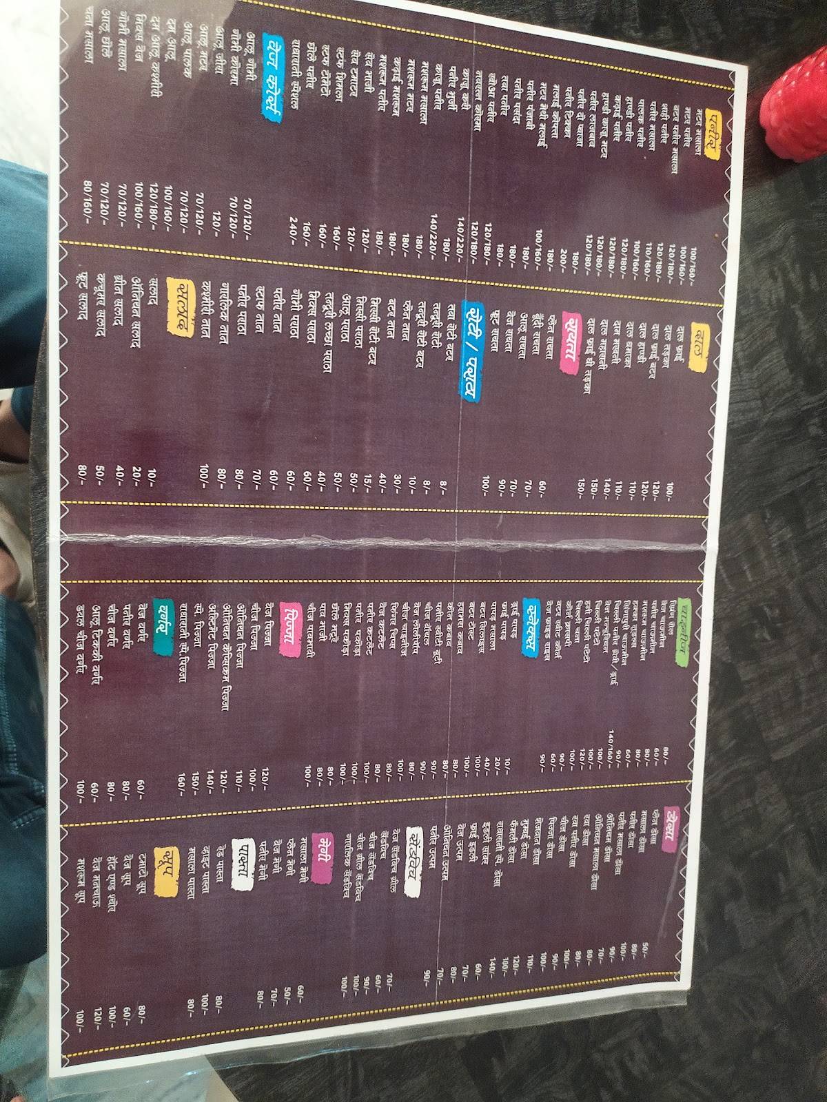 Menu at Radha rani family restaurant and cafe, Morena