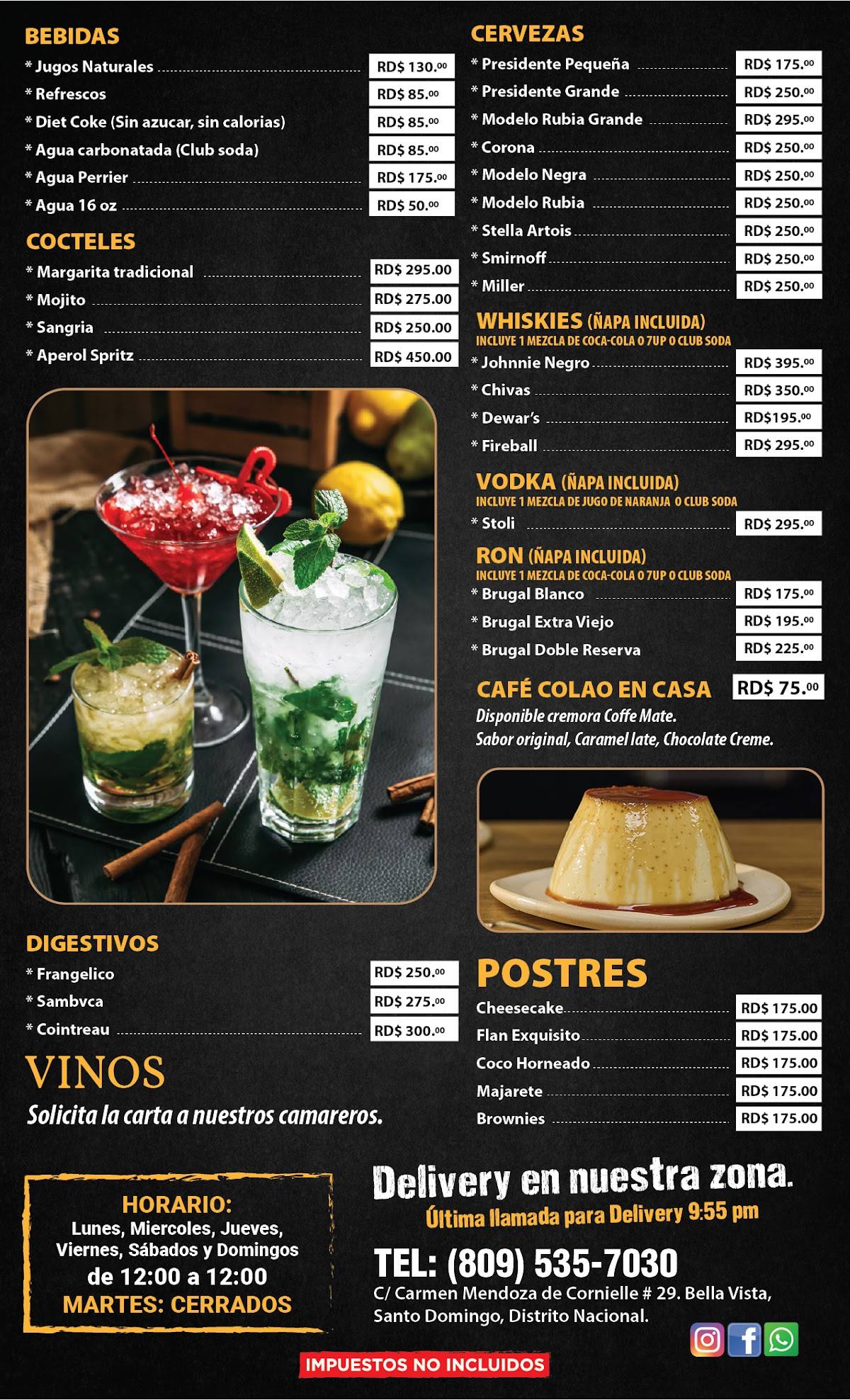 Carta de Rafelo Vela Parrillada, Santo Domingo