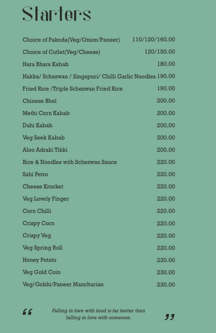 Menu at MP'S KITCHEN Restaurant & dhaba & caterers & lunch buffet @499 ...